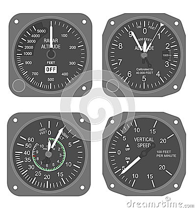 Aircraft Instruments Set #2 Royalty-Free Stock Image | CartoonDealer ...