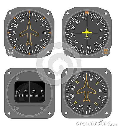 Aircraft Instruments Set #4 Stock Photos - Image: 19025893