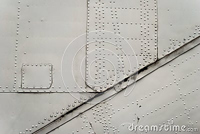 Aircraft Metal With Rivets Stock Photo - Image: 61515377