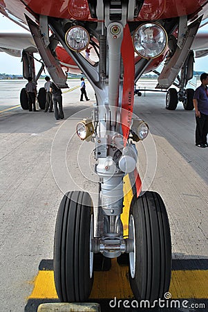 Aircraft Nose Wheel Editorial Image - Image: 22598935