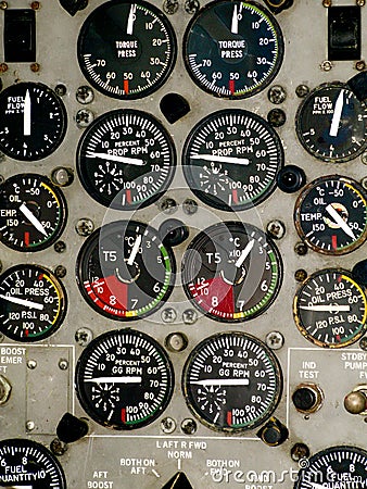 Airplane Cockpit Instruments Royalty Free Stock Photos - Image: 8379438