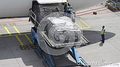 Airplane loading stock footage. Video of airfield, ramp - 41988818