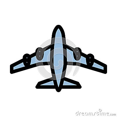 Airplane Takeoff Icon Vector Illustration | CartoonDealer.com #219190342