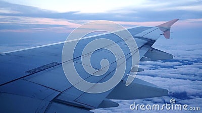 Airplane wing flying plane stock footage. Video of scenic - 80694110
