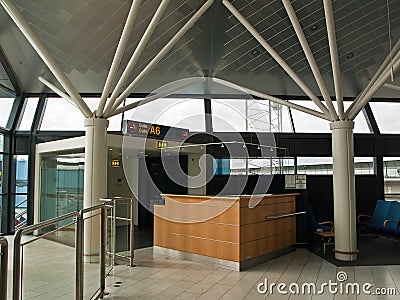Airport Check-in Counter Gate Stock Images - Image: 9127434