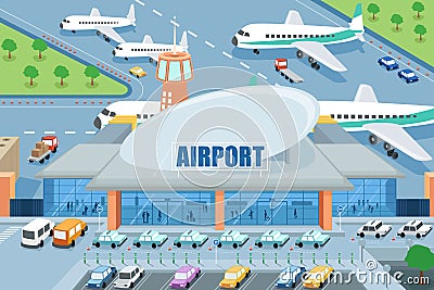 Airport On The Outside Royalty Free Stock Photo - Image: 38441255