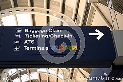 Airport Signs Stock Images - Image: 997214