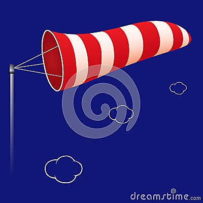 Airport Windsock Cartoon Vector | CartoonDealer.com #25876809