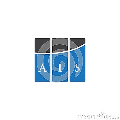 AIS Letter Logo Design On Black Background. AIS Creative Initials ...