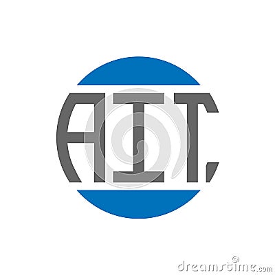 AIT Letter Logo Design On White Background. AIT Creative Initials ...