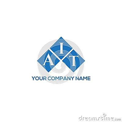 AIT Letter Logo Design On WHITE Background. AIT Creative Initials ...