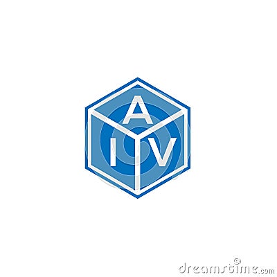 AIV Letter Logo Design On Black Background. AIV Creative Initials ...