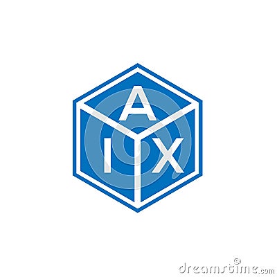 AIX Letter Logo Design On Black Background. AIX Creative Initials ...