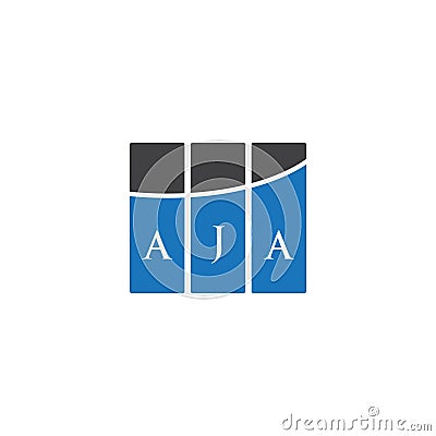AJA Letter Logo Design On Black Background. AJA Creative Initials ...