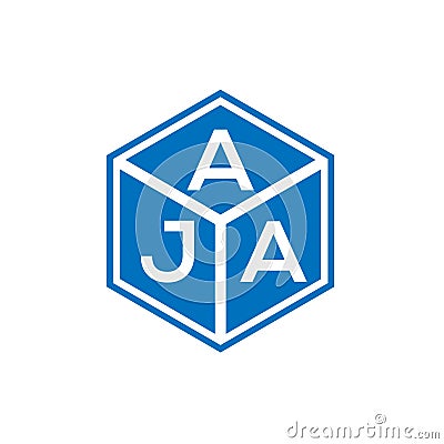 AJA Letter Logo Design On Black Background. AJA Creative Initials ...