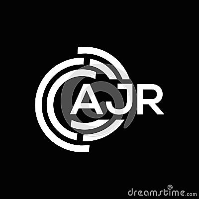 AJR Letter Logo Design On Black Background. AJR Creative Initials ...