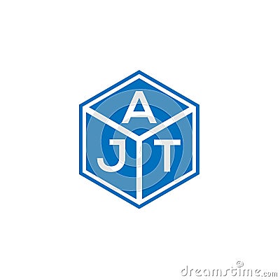 AJT Letter Logo Design On Black Background. AJT Creative Initials ...