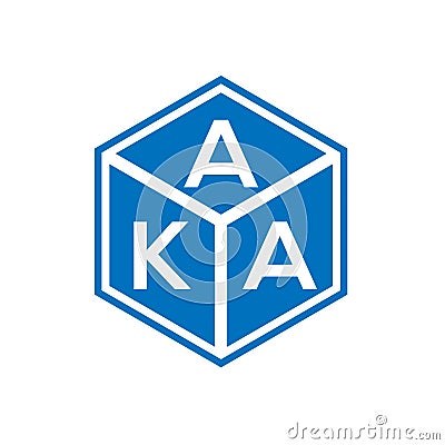 AKA Letter Logo Design On Black Background. AKA Creative Initials ...