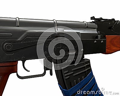 Akm Assault Rifle 3d Illustration Royalty-Free Cartoon | CartoonDealer ...