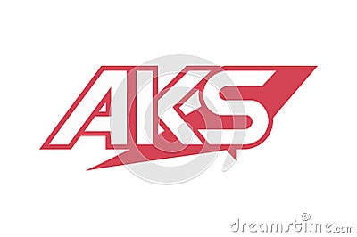 AKS Letters Logo Design Vector Illustration | CartoonDealer.com #337708102