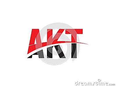 AKT Letter Initial Logo Design Vector Illustration | CartoonDealer.com ...