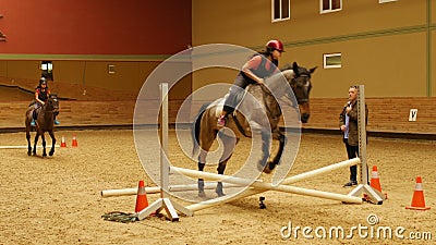AKYAKA - TURKEY, MAY 2015: Advance Horse Riding Course, Jumping ...