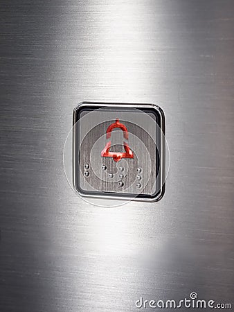 Alarm Bell Button In Elevator Stock Photo - Image: 48245023