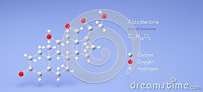 Aldosterone Molecule, Molecular Structures, Steroid Hormone, 3d Model ...