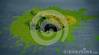 Alien Acid Burns through Spaceship Floor Stock Footage - Video of ...