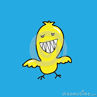 Alien Bird Cartoon Vector | CartoonDealer.com #52680429