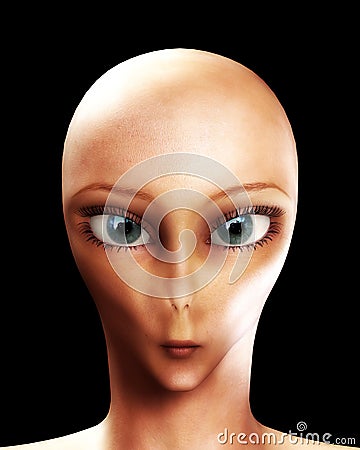 Alien Face Stock Photography - Image: 3318392