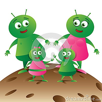 Alien Family Photo Royalty Free Stock Photography Image