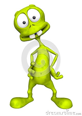 Alien (Happy Wait) Royalty Free Stock Photos - Image: 1884128