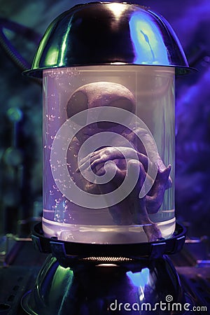 Alien Inside A Test Tube Stock Photos - Image: 35422713