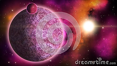 Alien planet. Loop. stock video. Video of glow, astronomy - 123043929