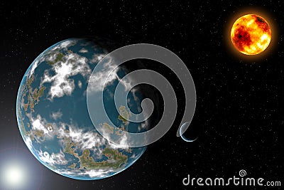 Alien Solar System. Stock Photography - Image: 9335942