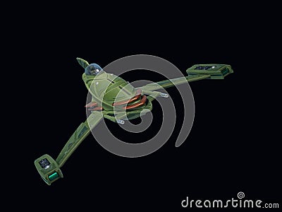 Alien Space Fighter Stock Image - Image: 19868301