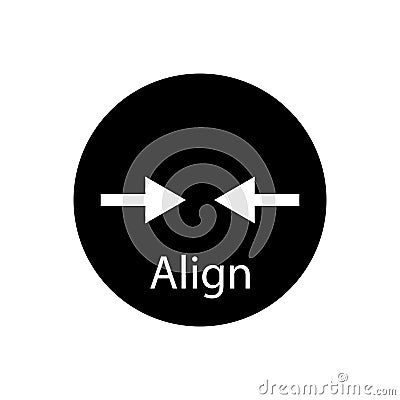 Aligned Icon Vector | CartoonDealer.com #287561115