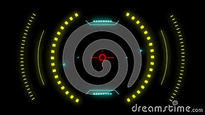 HUD Action and Target Animation Background Effects Stock Video - Video ...