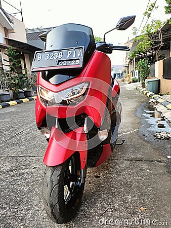 All New Yamaha Nmax Red Doff 2020 Front View Editorial Photo ...