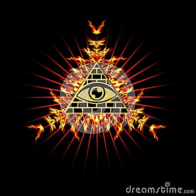 All Seeing Eye - Eye Of Providence Royalty Free Stock Photo - Image ...