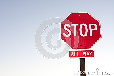 All Way Stop Sign Stock Photo - Image: 17288020