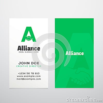 Alliance Abstract Vector Business Card Template | CartoonDealer.com ...