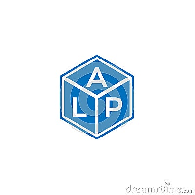 ALP Letter Logo Design On Black Background. ALP Creative Initials ...