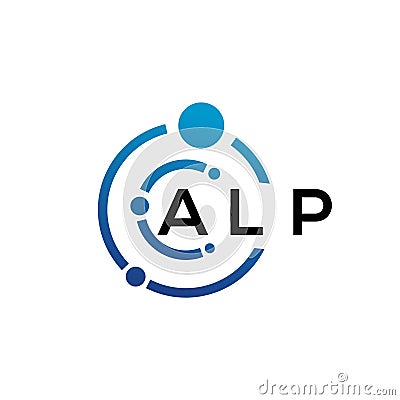 ALP Letter Logo Design On Black Background. ALP Creative Initials ...