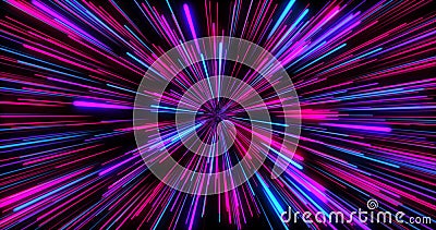 Alpha Channel Abstract Seamless Looped Animation Of Neon, Glowing Light ...