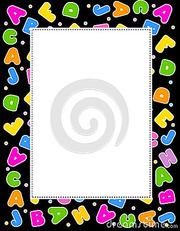 Alphabet Border Vector Illustration | CartoonDealer.com #21615478