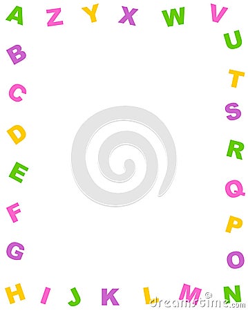 Alphabet Border Stock Photos - Image: 7450313
