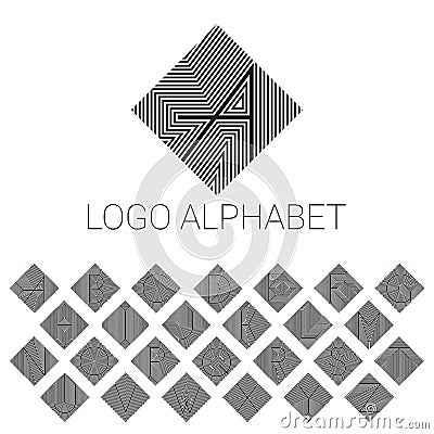 Alphabet Brand Letters As Logo. Stock Illustration - Image: 63353394