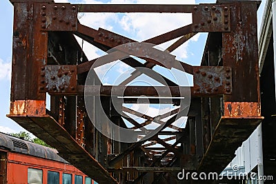 Alter Rusty Steel Girder Stockfoto - Bild: 61605926